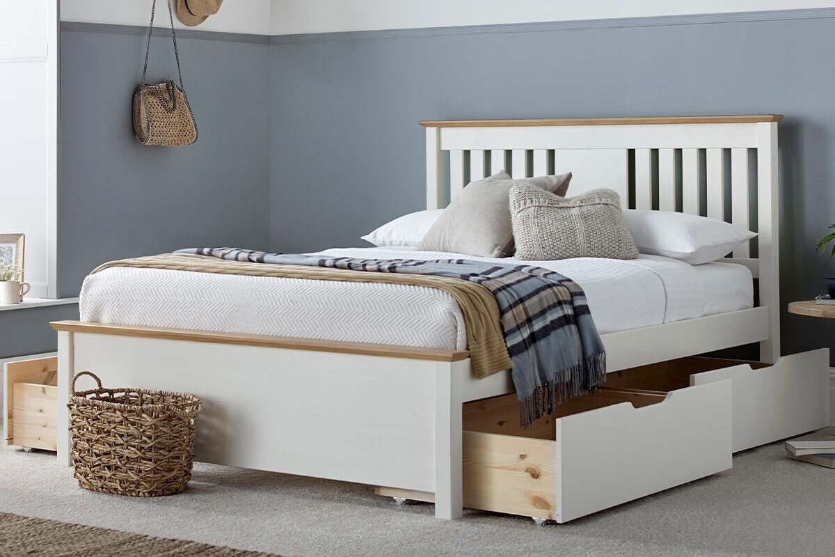 Bedmaster White Chester Bed | MattressNextDay